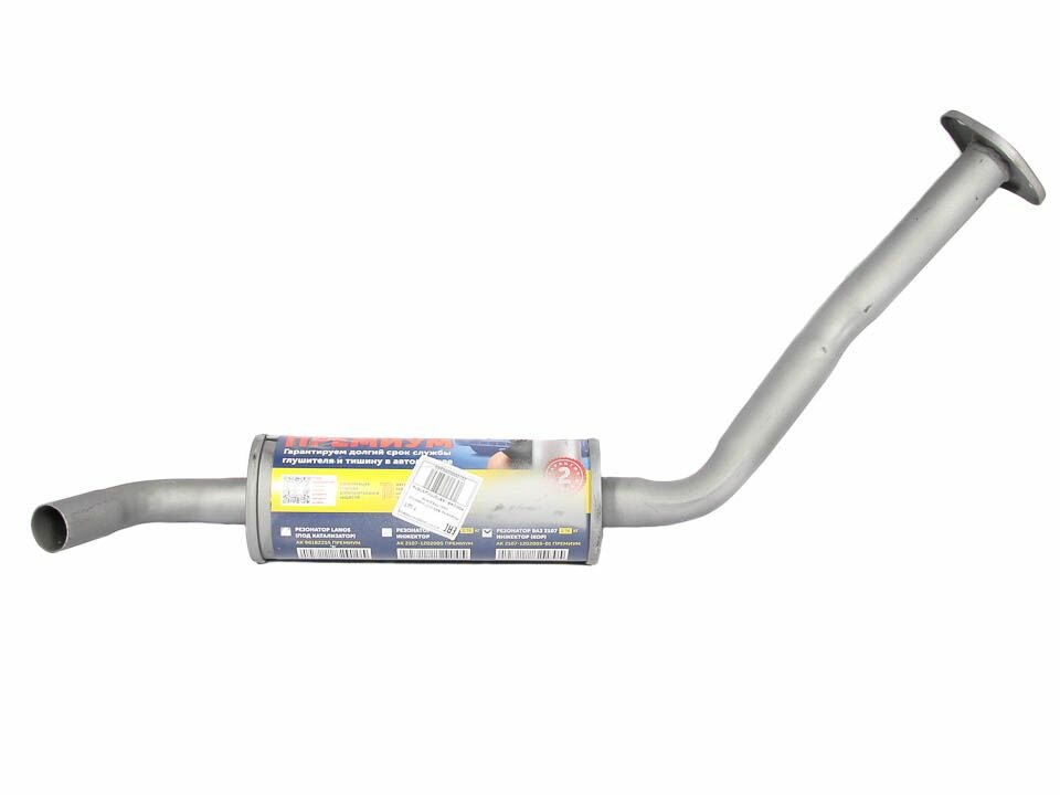 Резонатор 21073 инж. Автоглушитель премиум Евро 2 короткий н/о под катализатор АК 2107-1202005-01ПРЕМИУМ