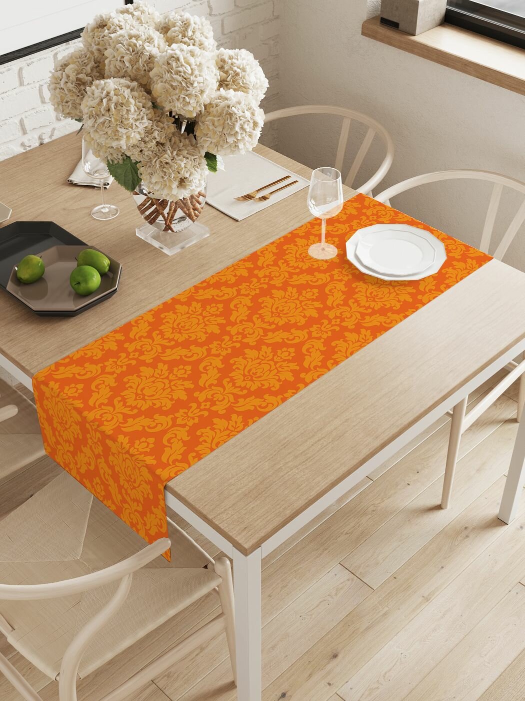 Дорожка водоотталкивающая на стол "Чудное творение" 145х40 см, JoyArty