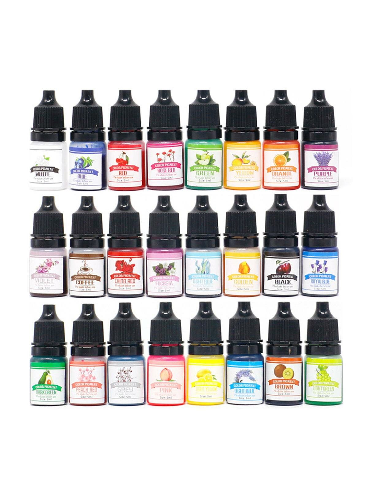 24 цвета, 5 мл набора color essence второго поколения