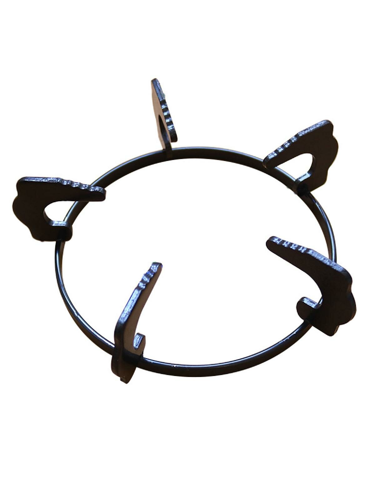 Железный держатель для плиты 20,2 см, черная подставка для вока, надежная подставка для кастрюль и сковородок