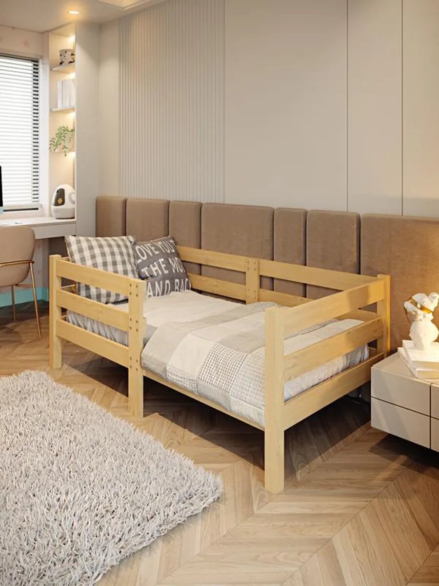 Кровать детская, BAMBL, массив, 70х180 см