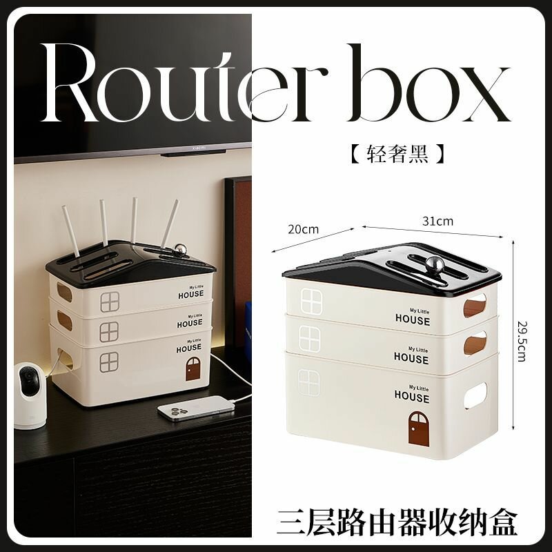 Винтажный стиль, коробка для хранения WiFi роутера, домашний ТВ-приставка, беспроводной модем, органайзер для розеток