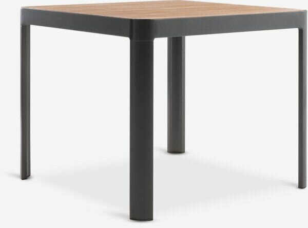 Садовый стол Jysk SIRDAL , цвет черный/коричневый Ш91x Д91 x В75