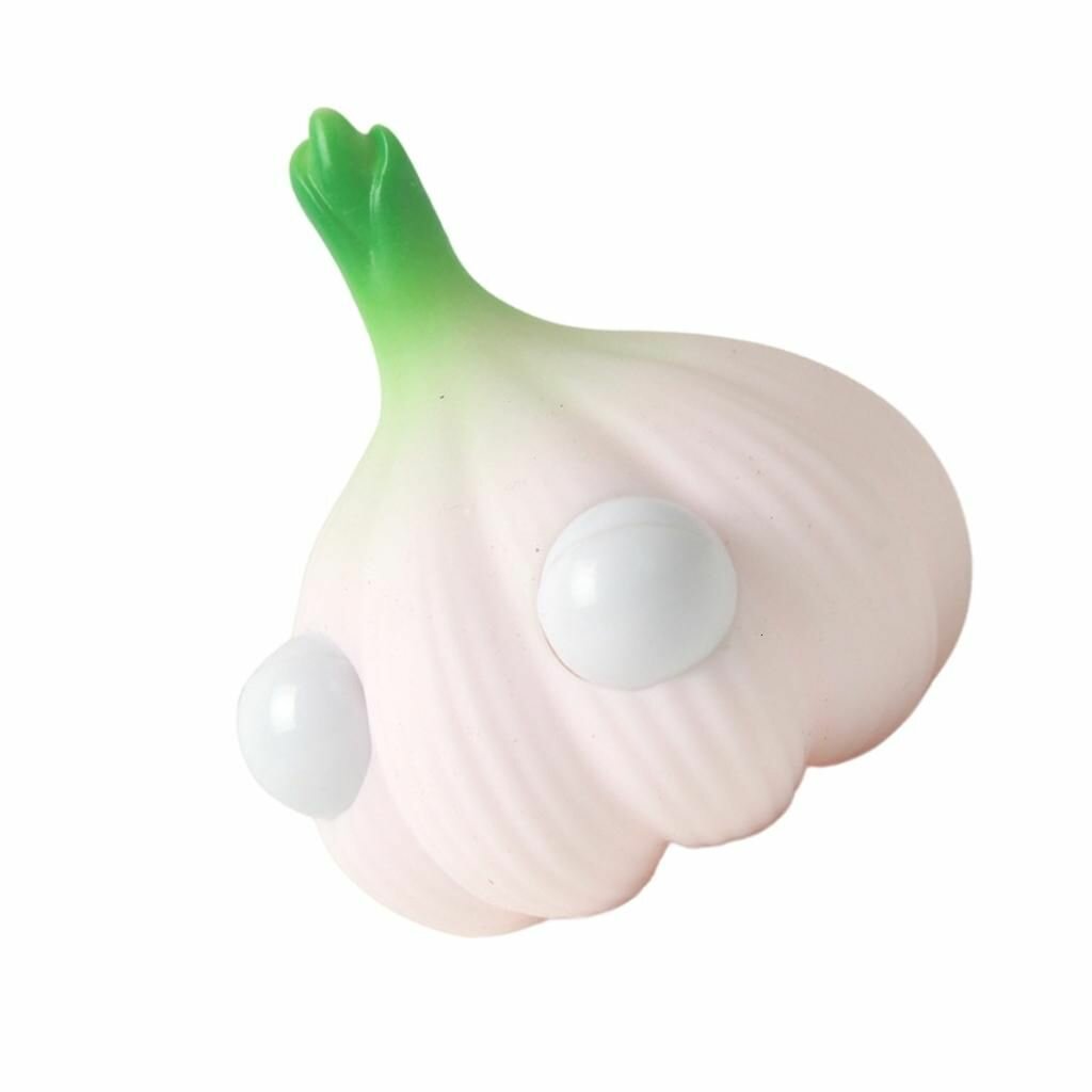 Сенсорная игрушка-антистресс с выдавливаемыми глазами, - чеснок