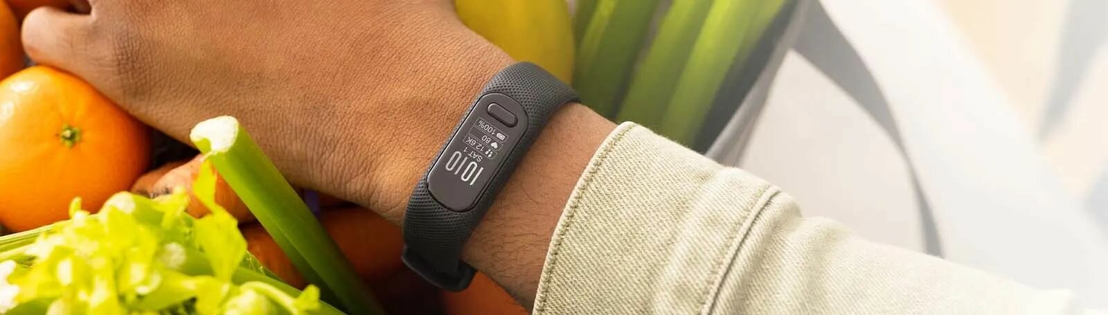 Фитнес-браслет (трекер) Garmin Vivosmart 5 Black L, 010-02645-14, европейская версия, 5 ATM