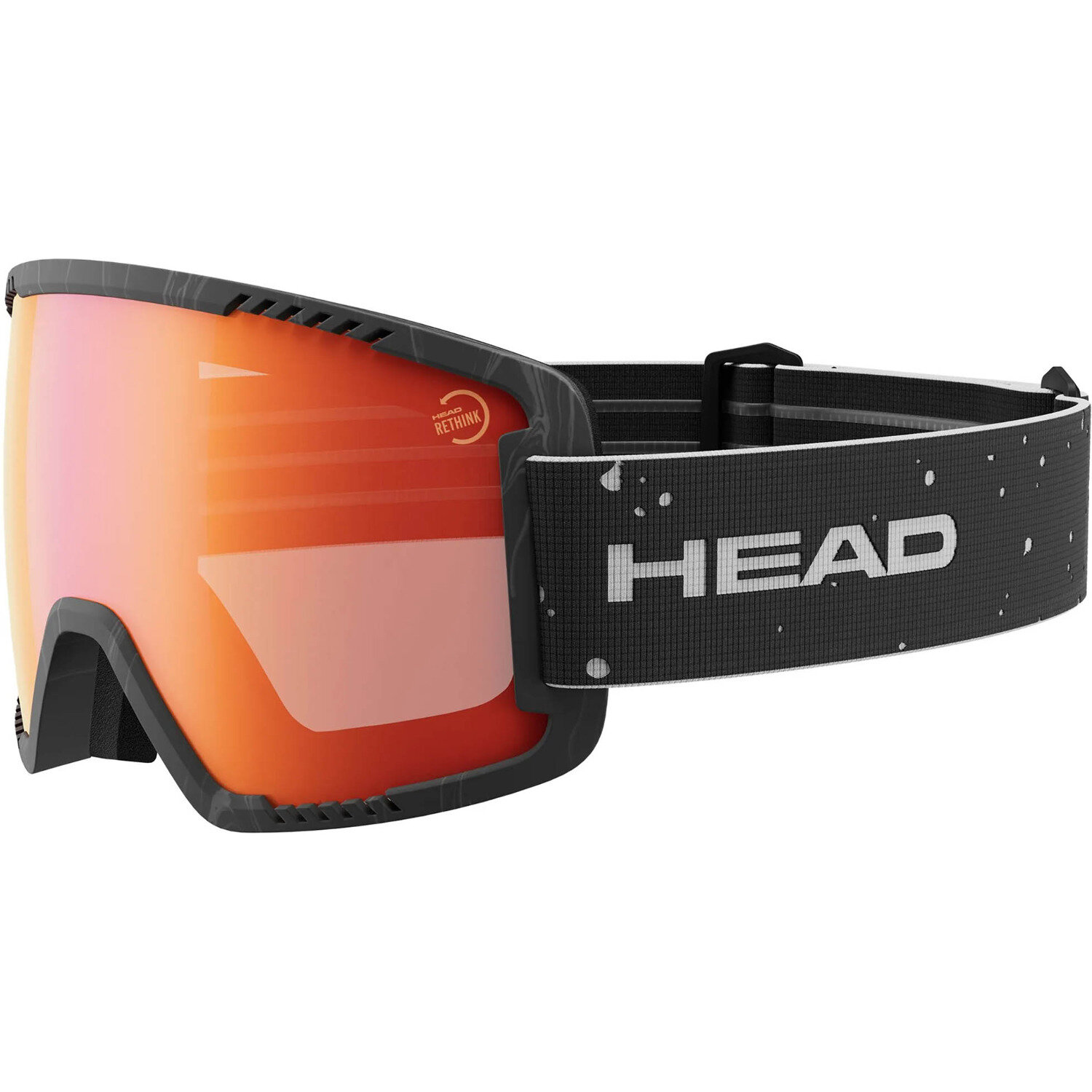 Горнолыжные очки Head Contex Rethink Black-Grey S2 25/26 Черный, для мужчин