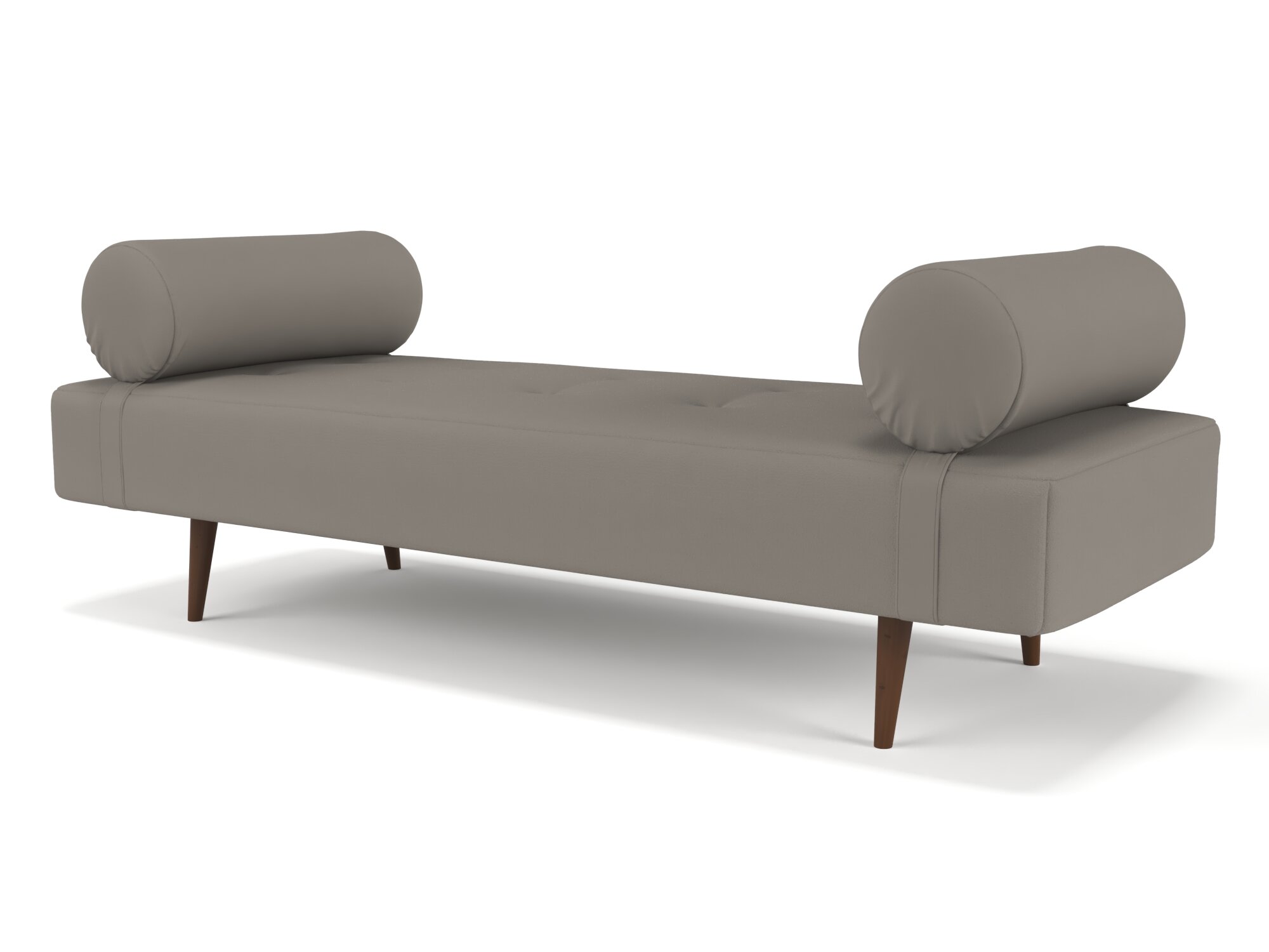 Кушетка кровать Soft Element Бо дуо Grey Brown, велюр, софа, современный стиль скандинавский лофт, садовая на дачу