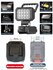 Мощный фонарь-прожектор с двойным USB, черный, для аккумуляторов Makita, регулир...