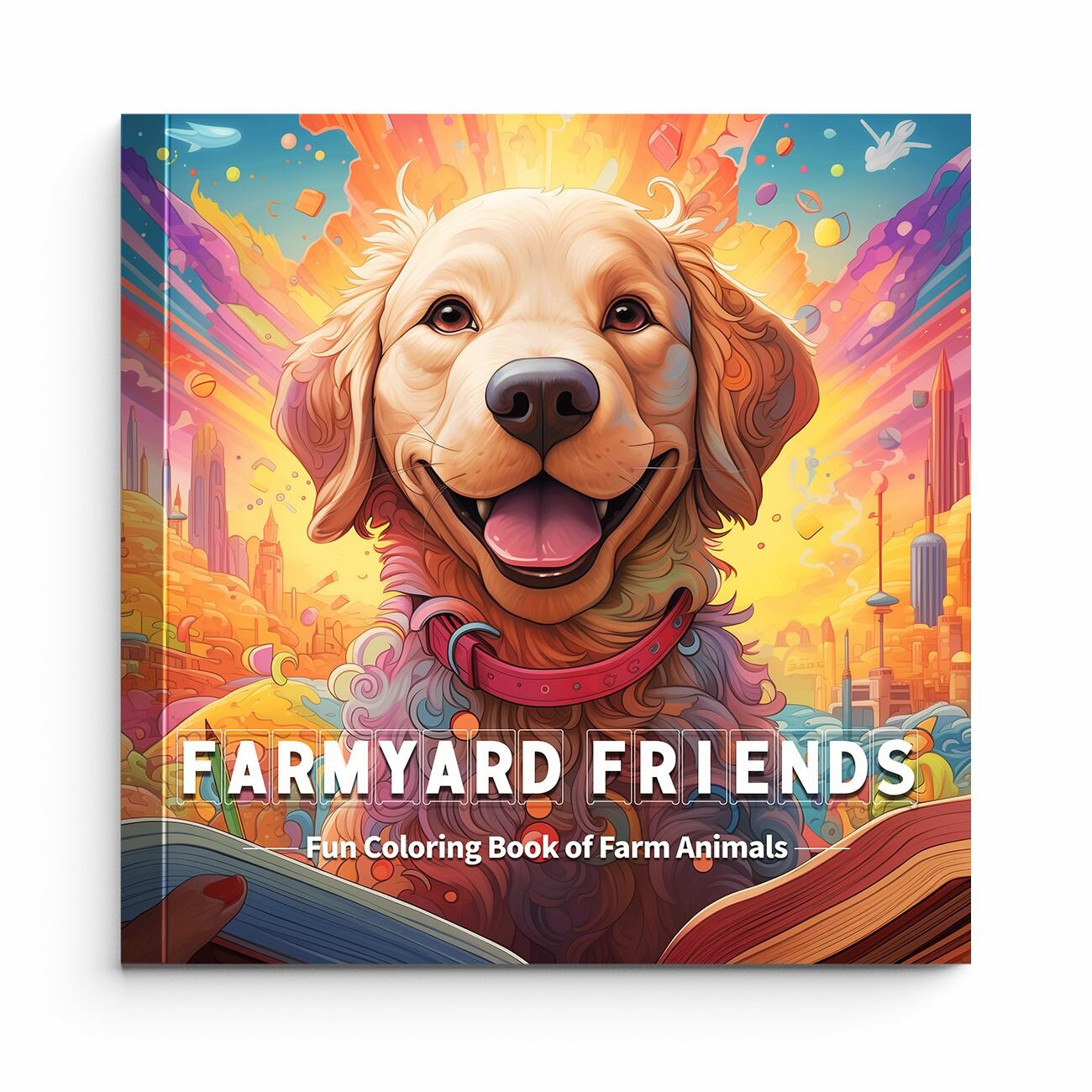 Книжка-раскраска Животное, Альбом для рисования Животное, высокое качество Книга каракулей20 см*20 см, подходит для раскрашивания как взрослыми, так и детьми