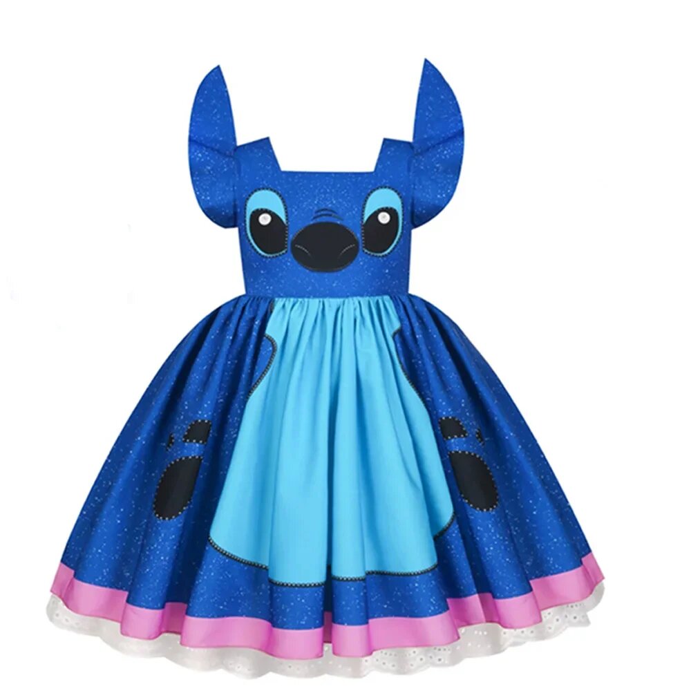 Платье-костюм Стич DreamParty 2T-tag 100, Темно-синий, 1