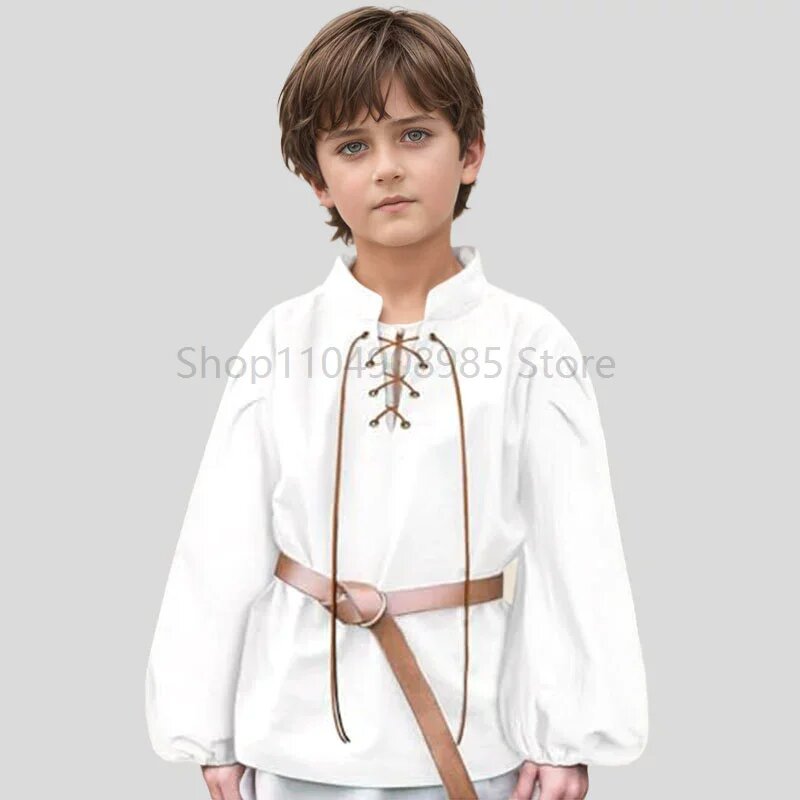 Детский средневековый костюм рыцаря из полиэстера для мальчиков S, style 1