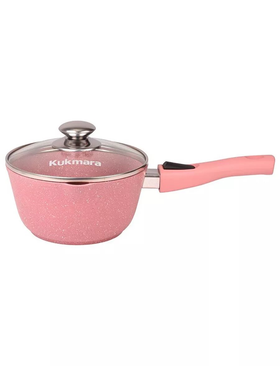 Ковш с крышкой и съемной ручкой Kukmara Trendy style, с антипригарным покрытием, 1,5 л
