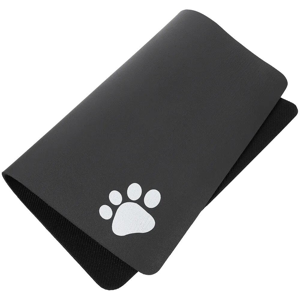 Впитывающий коврик для кормления питомцев из диатомита, черный, с нескользящим дном для дома