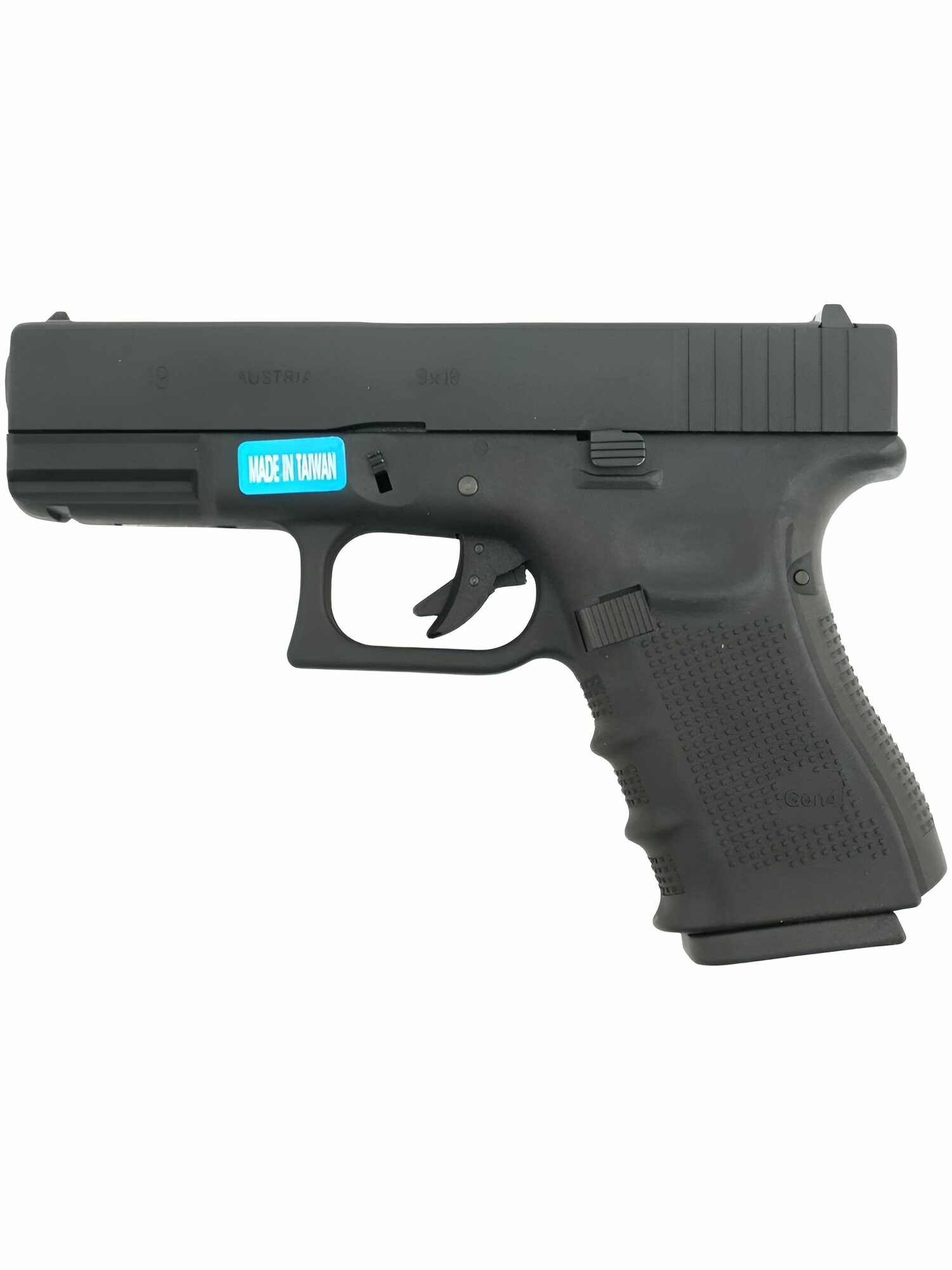 Пистолет пневм. WE GLOCK-19 gen4, металл, накладки