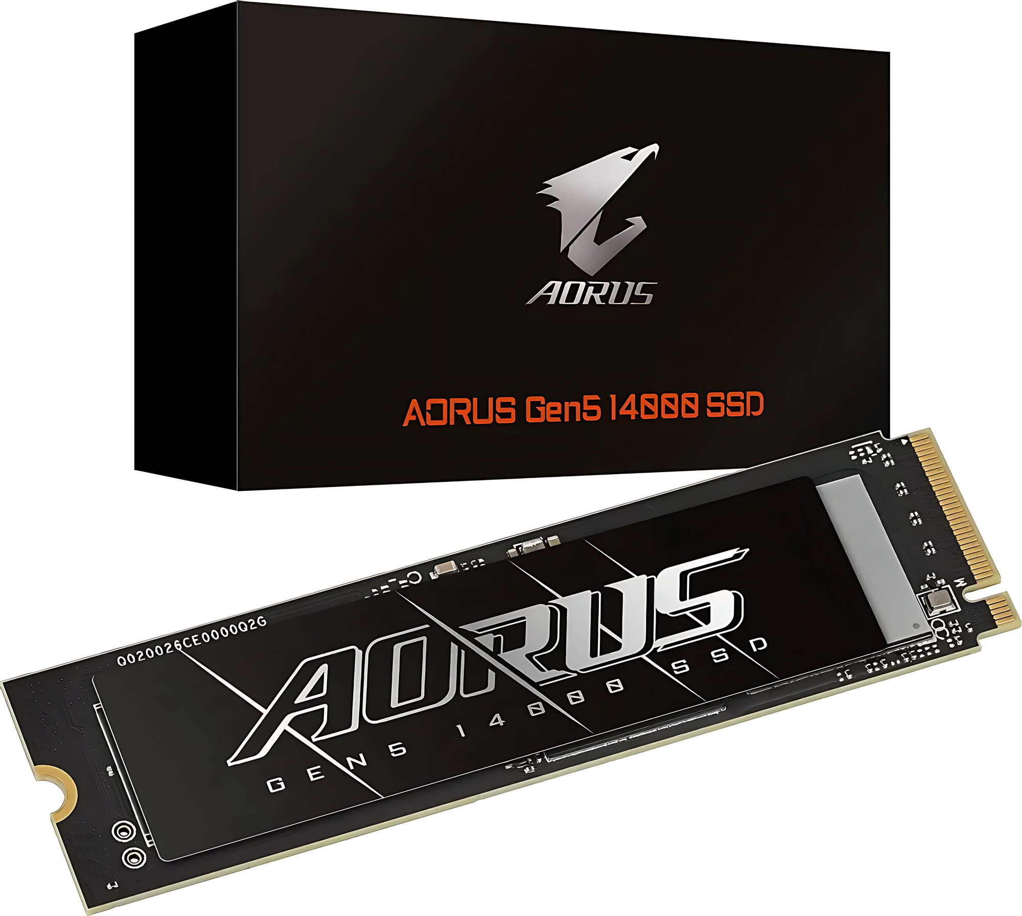 Жесткий диск SSD M.2 4Tb Gigabyte AORUS NVMe Gen5, 14100/12600MBs, 550000 IOPS, 3D TLC, 2280, PCI-E 5.0 x4 (AG514K4TB)