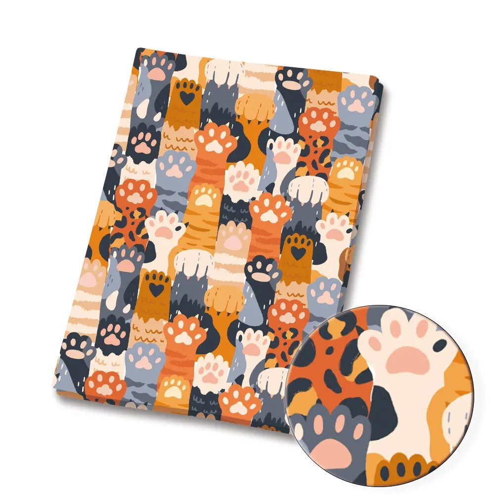 Детская ткань с героями мультфильмов satin fabric, 44725