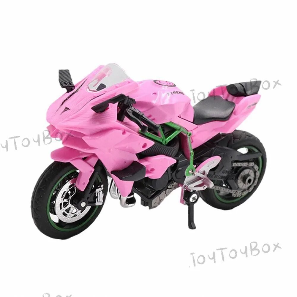 Модель мотоцикла коллекционная с подножкой 1:18/ игрушка для мальчиков, игрушечный транспорт, мото