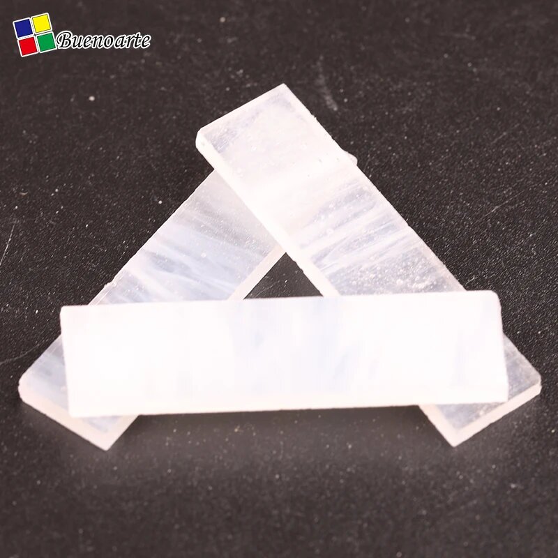 Витражное стекло для мозаики Буеноде Белый, SFS10