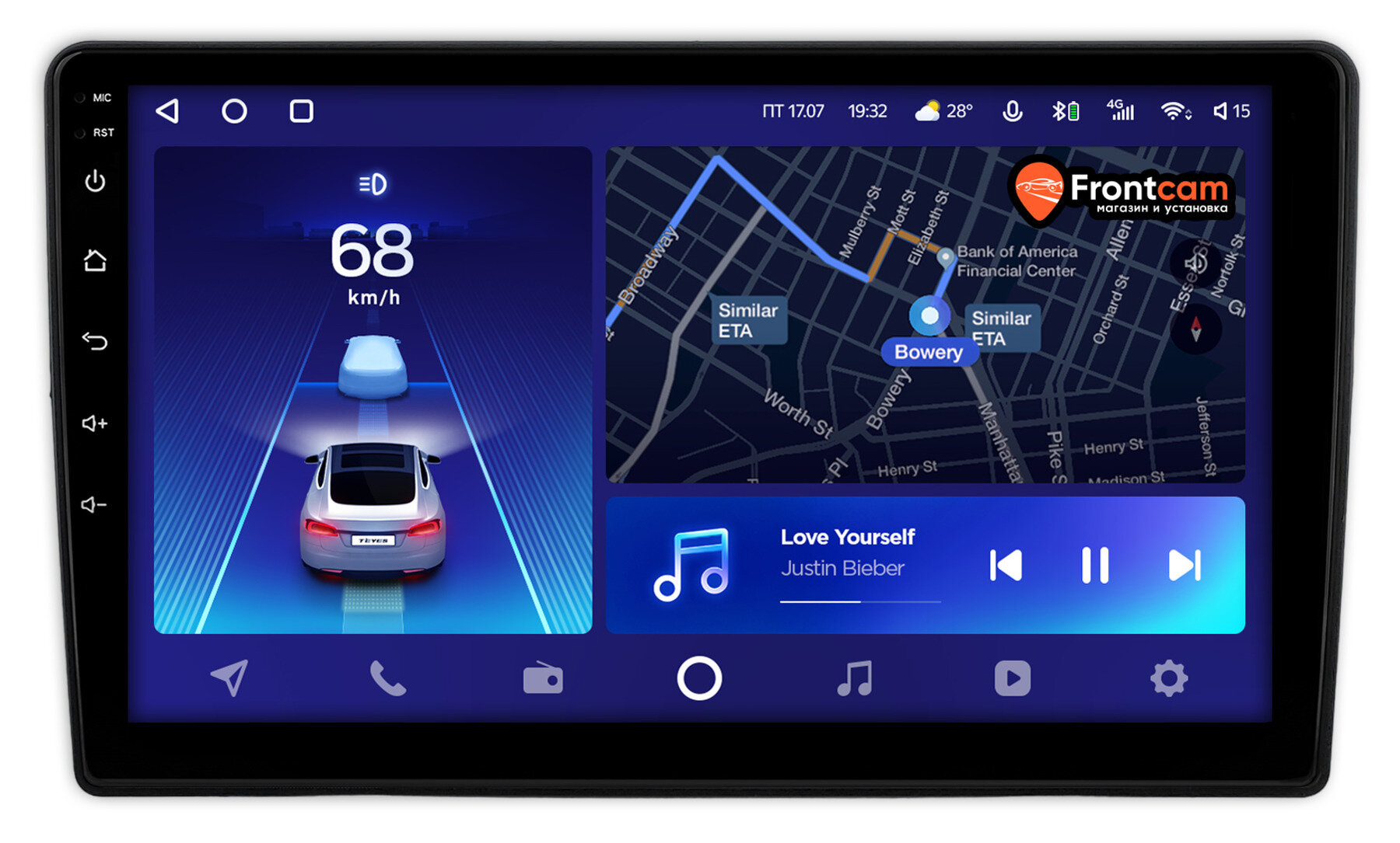 Штатная магнитола Skoda Fabia 2 2007-2014, Rapid 2012-2020, Roomster 2006-2015 Teyes CC2 PLUS 4/32 9" RM-9-1182 Android 10 (4G-SIM, DSP, QLed)