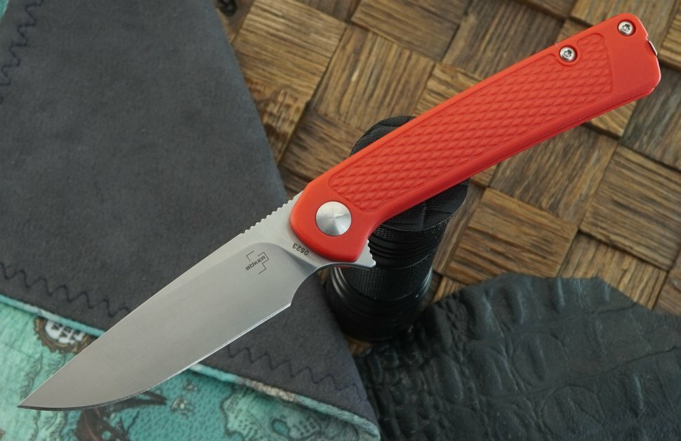 Складной нож Boker Plus Fire And Red, сталь 1.4116