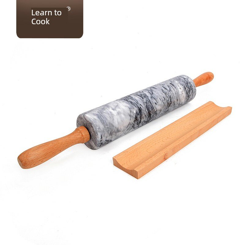 Мраморный скалка для лепки пельменей, булочек, основы для пиццы, большой размер, специально для раскатки теста и