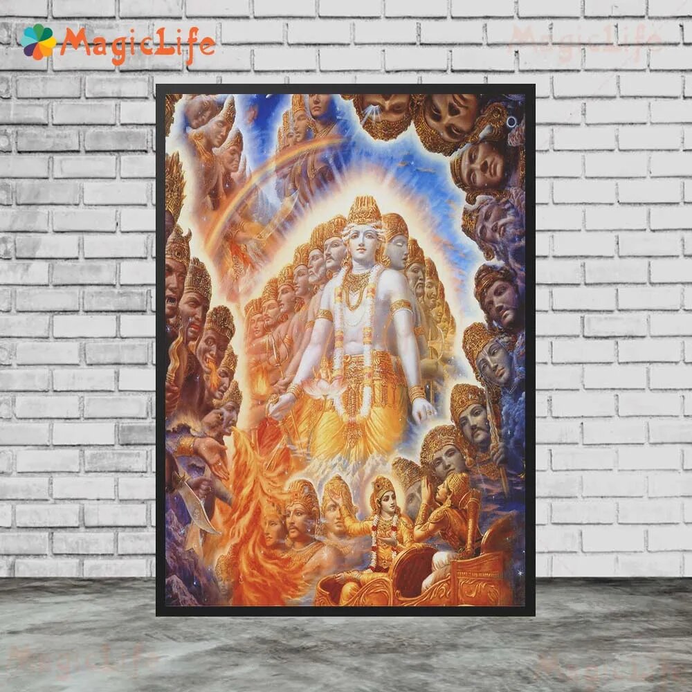 Настенная картина Vishnu, Brahma, Shiva, 20x25см, цвет E