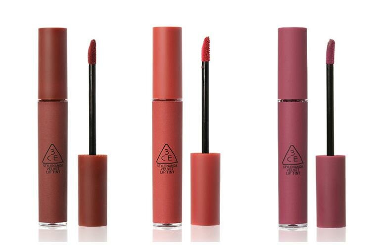 Набор бархатной жидкой помады женский 3CE 5728766, 3 шт, легкая в растушевке матовая