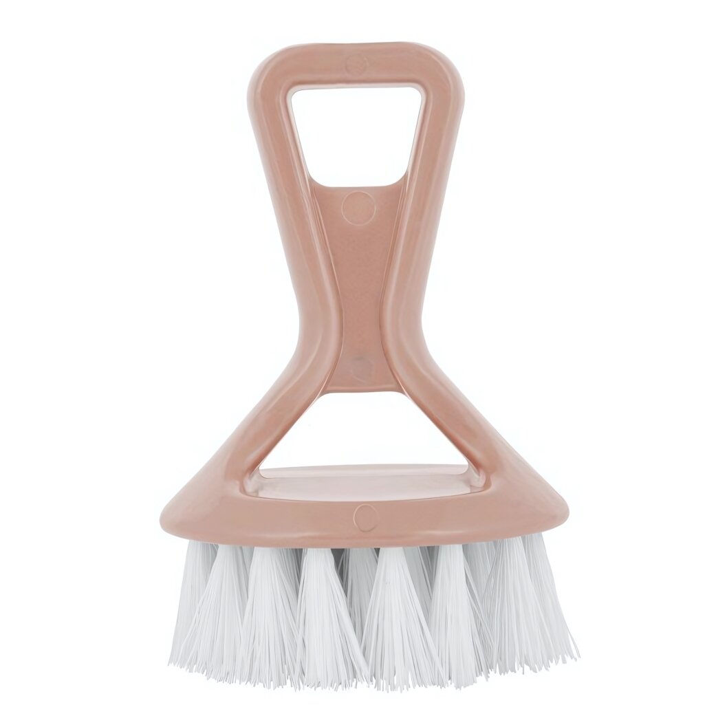 Щетка универсальная vogue spin&clean круглая 7,5 см, бежевая, для плитки и сантехники