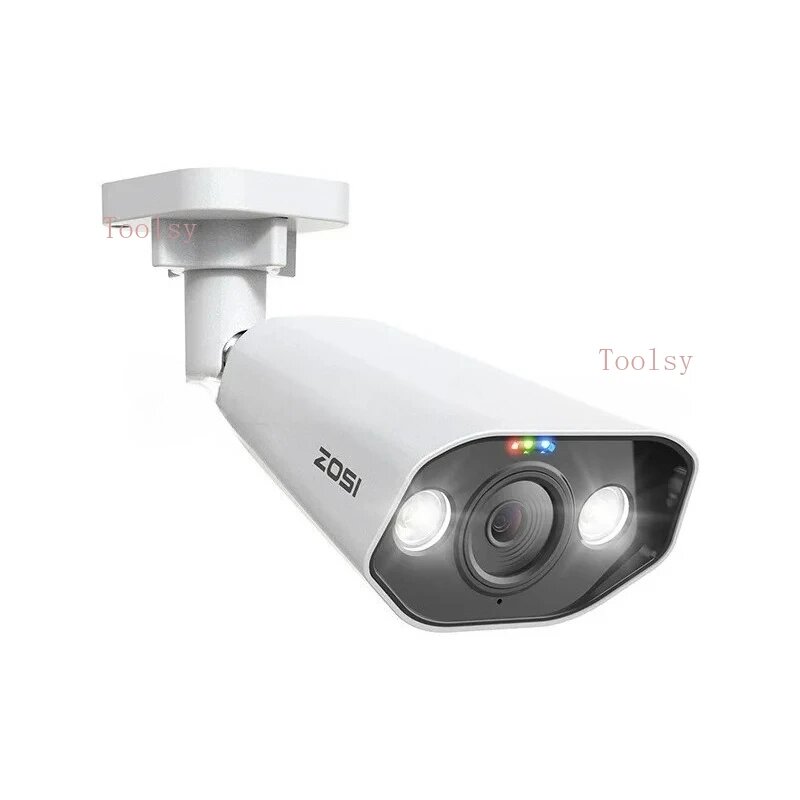 FOR ZOSI 4K PoE Add-on Cam era, Person Vehicle Detection, Two Way Audio, Color Night Vision, Light&Sound Alerts,8MP Weatherproof