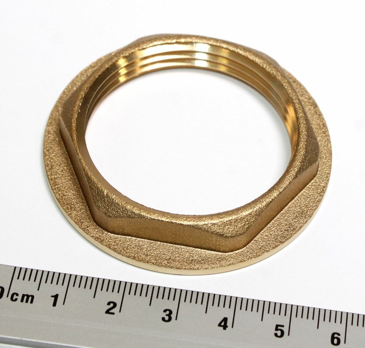 Гайка (G1 1/4" ?42mm) для ТЭНов Ariston RCT, RDT с ребордой DFC6 11/4" латунь