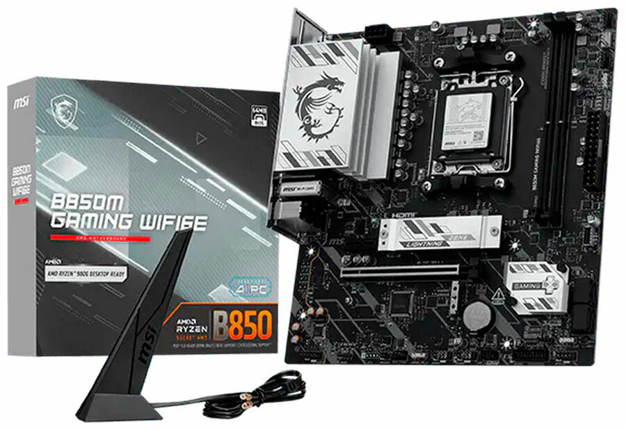 Материнская плата MSI B850M GAMING WIFI6E (AM5, mATX)