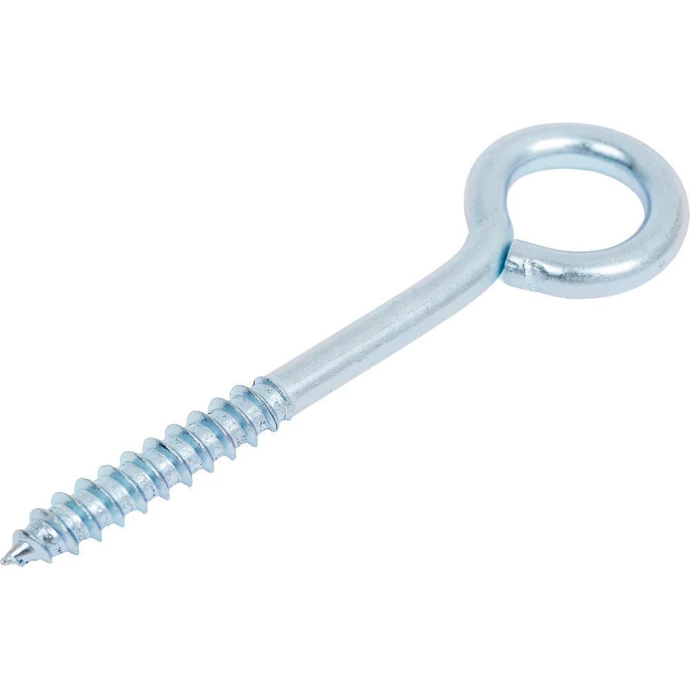 Шуруп с кольцом креп-комп 6х60 150шт шк660м, стальной шуруп с кольцевой головкой, оцинкованное покрытие, острый