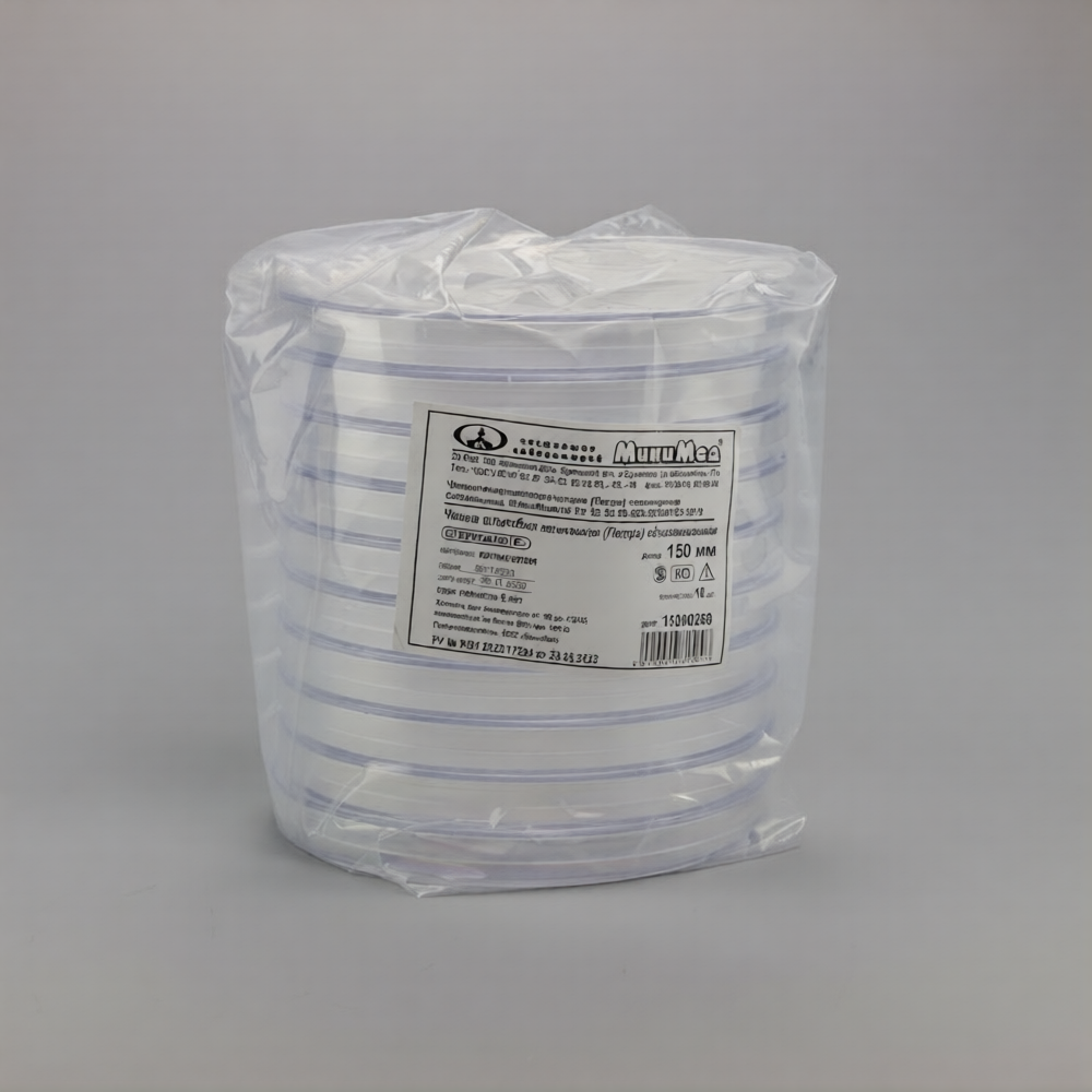 Чашка по типу чашек Петри диаметр 150мм, стерильные, п/с, упаковка 10 штук