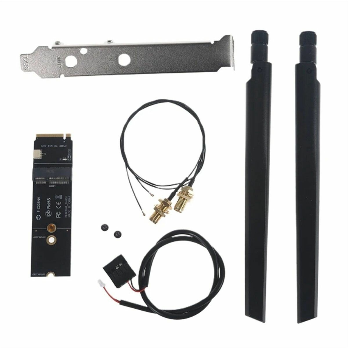 M.2 в Nvme Wifi карта NGFF A+E ключ NVMe PCI Express SSD порт конвертер адаптер F-для AX200 AX210 8265 7260AC