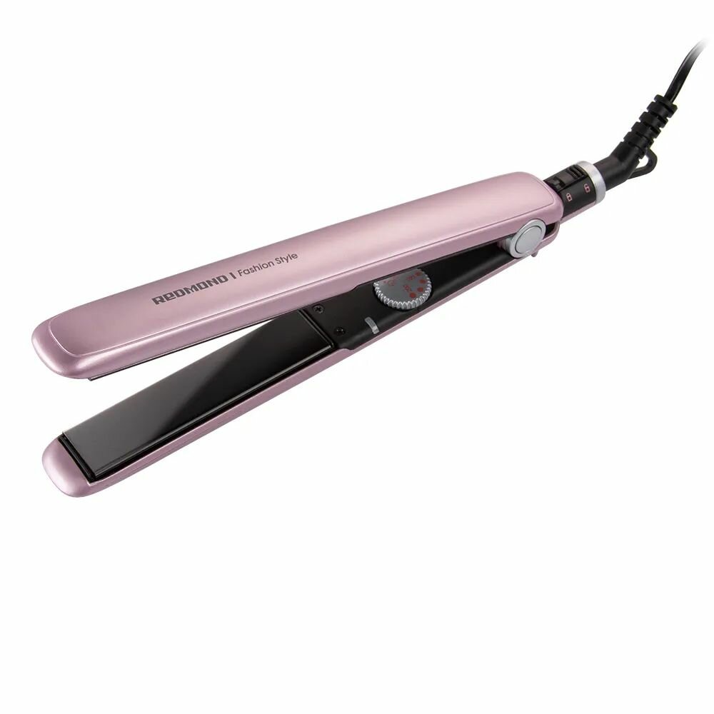Выпрямитель / утюжок для волос Redmond RCI-2317, розовый, керамическое покрытие, 7 режимов, плавающие пластины