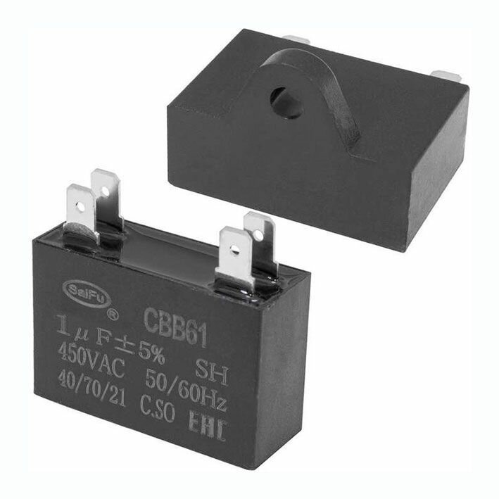 Пусковой конденсатор CBB61 1uf (1 мкф)