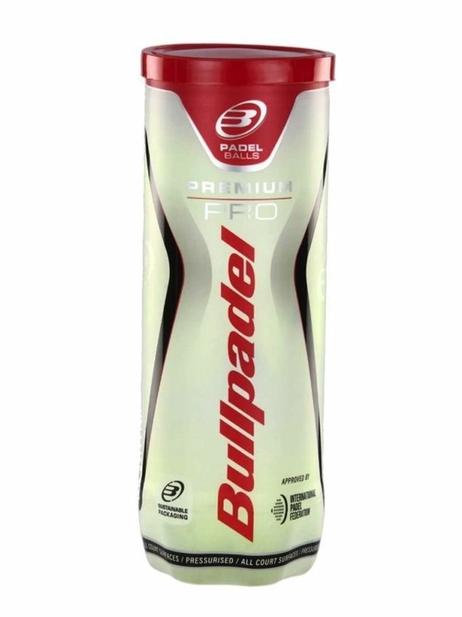 Мячи для падел тенниса Bullpadel Premium Pro, 3 мяча
