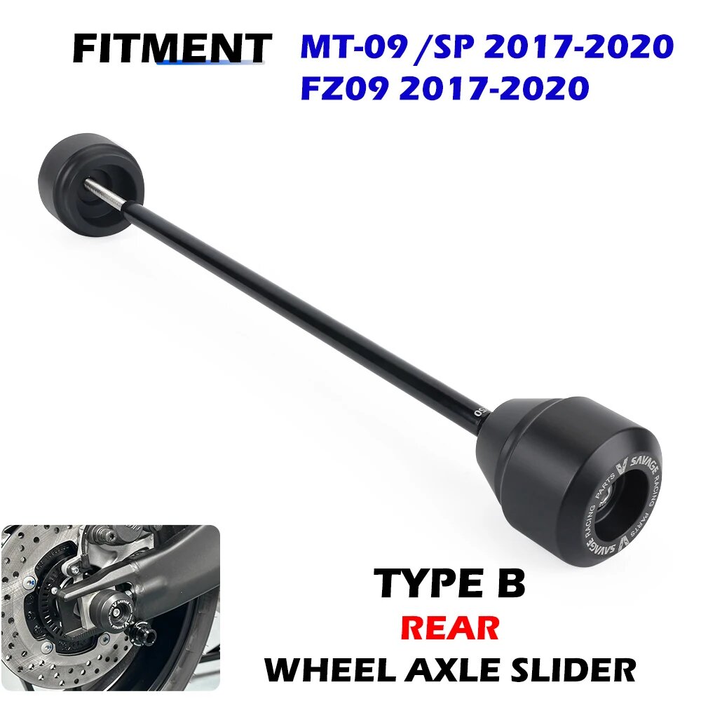 2016-2025 MT-09 MT 09, слайдер переднего и заднего колеса для Yamaha MT09/SP 2017-2020 Rear Wheel