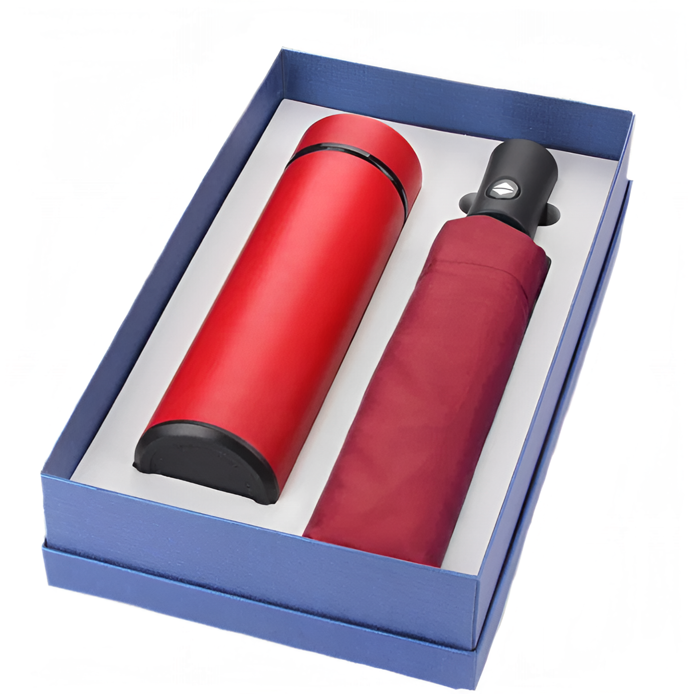 Умный термос с измерением температуры + высококачественный зонтик MyPads красный M154-968 подарок