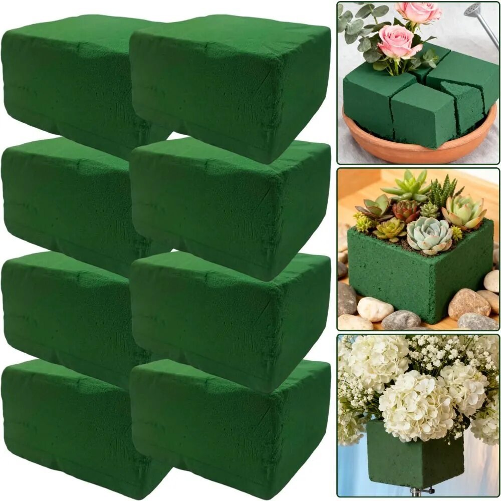 Флористическая губка, Губчатый блок для сохранения свежести цветов, 1 шт.