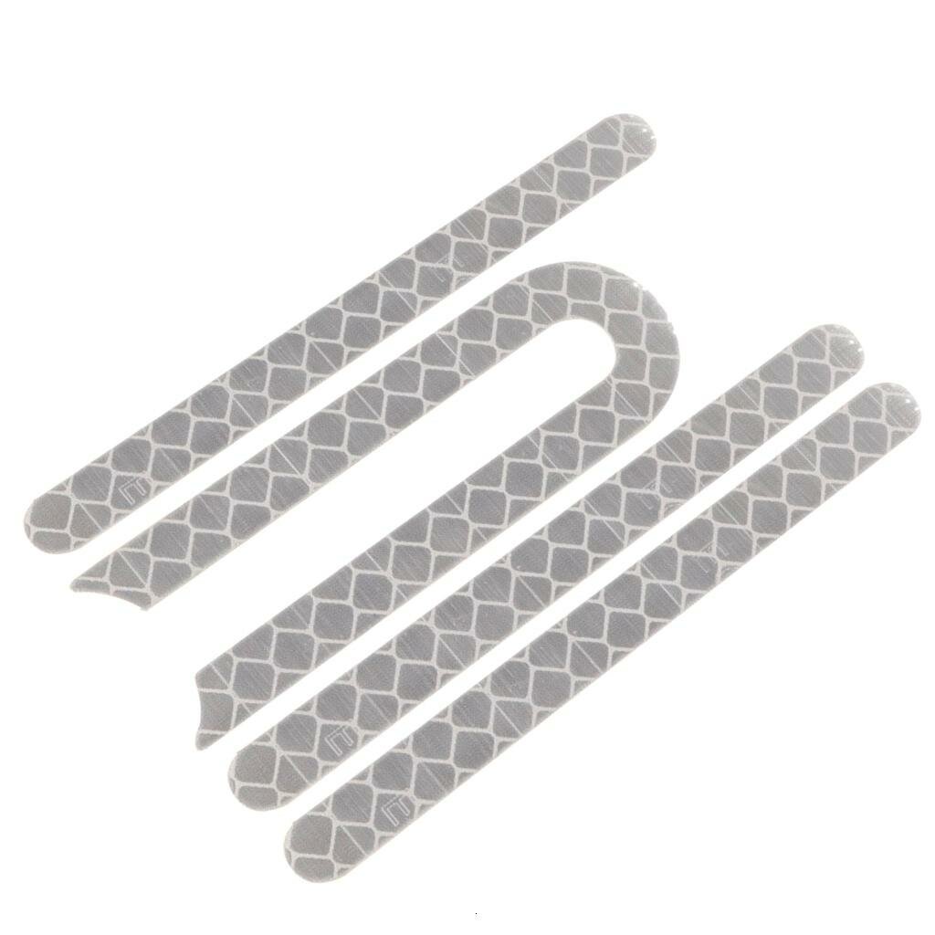 Водонепроницаемые светоотражающие наклейки для самокатов, Серебро