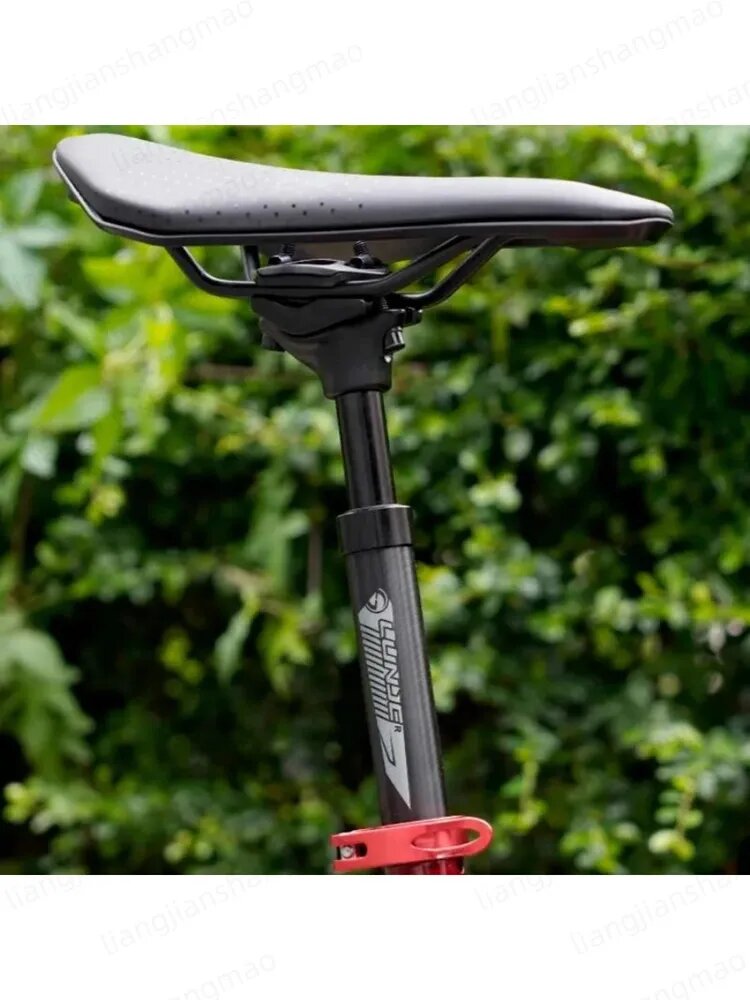Штанга для велокресла LUNJE 28.6*400mm для BMX, Гибрид, Городской, Черно-серый — фото 1