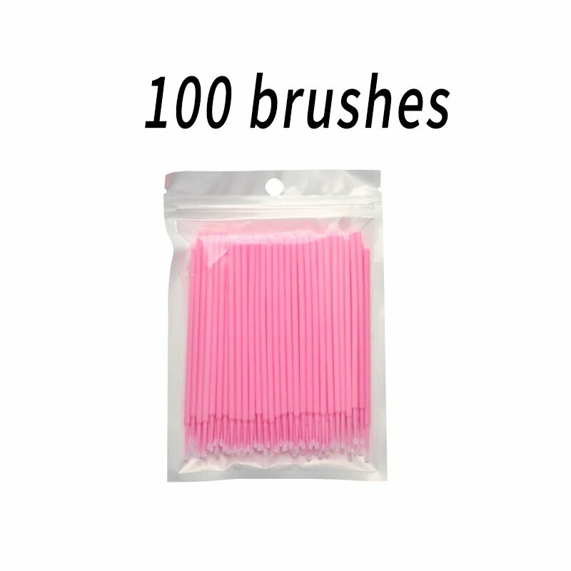 Миниатюрные кисти для туши 100 шт. Pink-100pcs