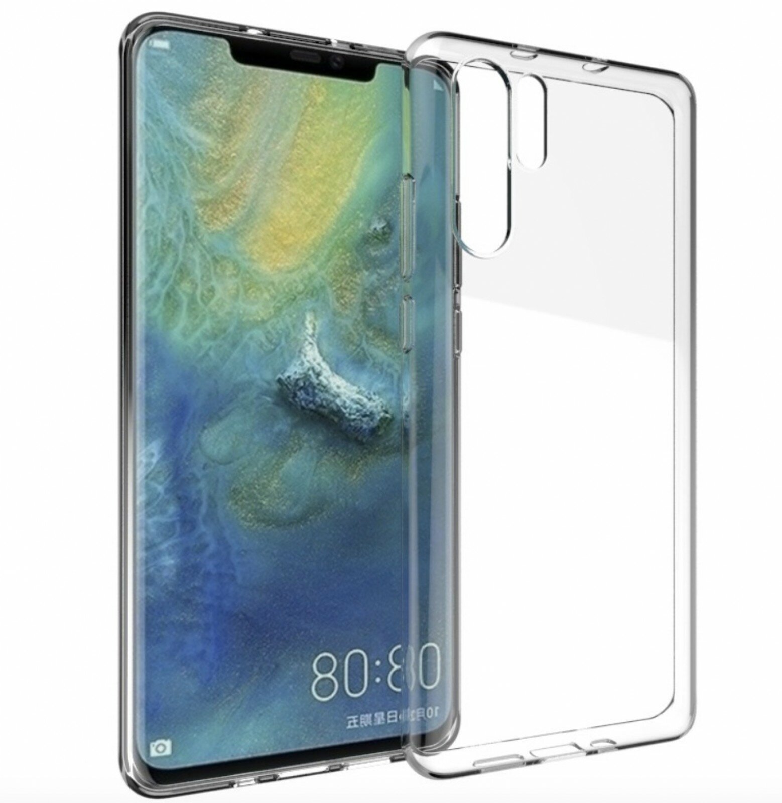 Чехол MyPads Tocco для Huawei P30 Pro ультра-тонкий прозрачный силиконовый бампер