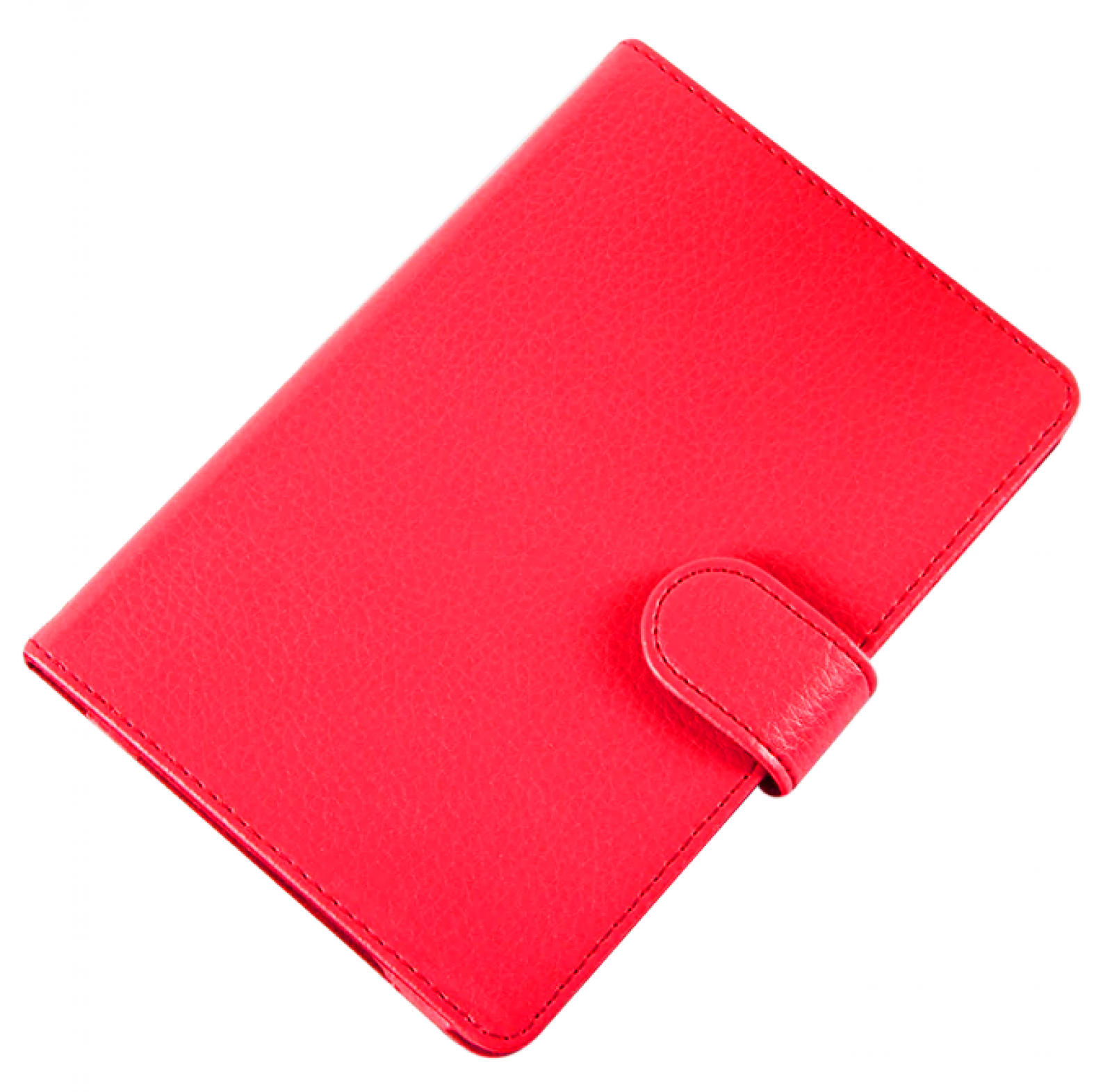 Чехол-обложка футляр MyPads для PocketBook 613 и 611 из красной эко-кожи с визитницей и магнитной застежкой