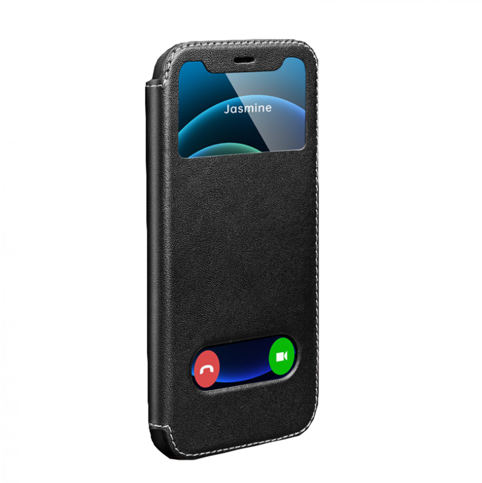 Чехол-книжка MyPads для iPhone 12 Pro Max с окном вызова и свайпом