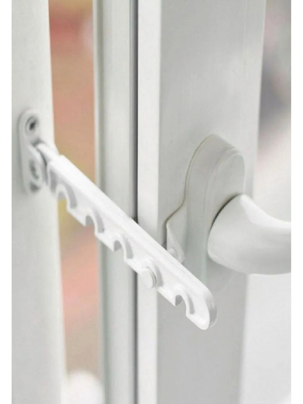 Гребенка/ограничитель открывания окна 10 см /белый цвет/ пластик