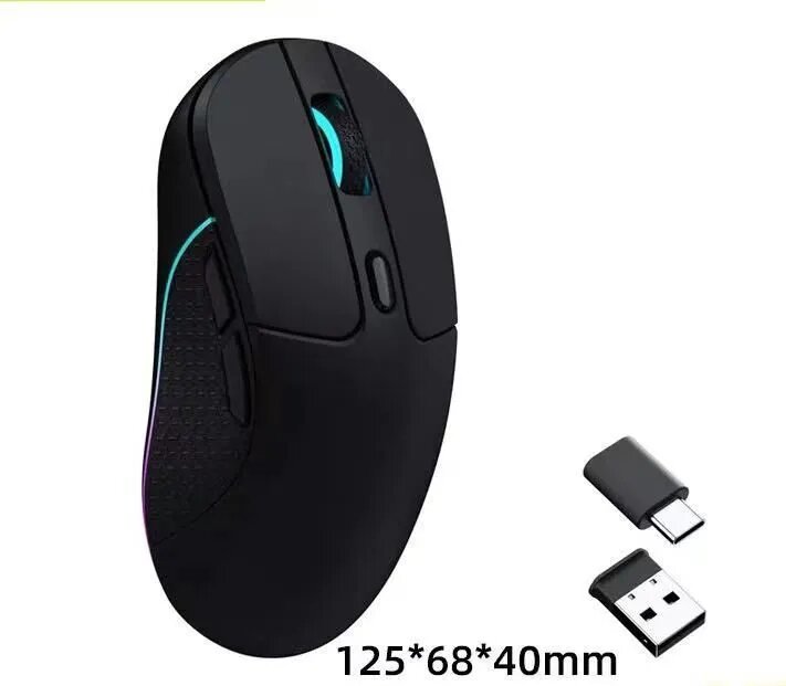 Keychron M3 Беспроводная мышь, черный, Bluetooth, 26000 DPI, 6 кнопок, 125x68x40mm