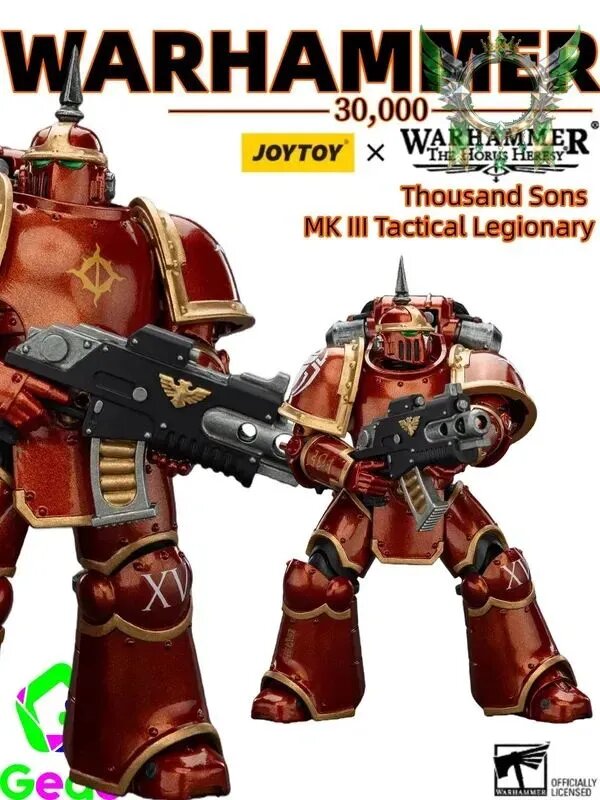 GAEA Warhammer 30K Thousand Sons MKlll Tactical Legionary Подвижная фигурка 118 nодаpок коллекция игрушек