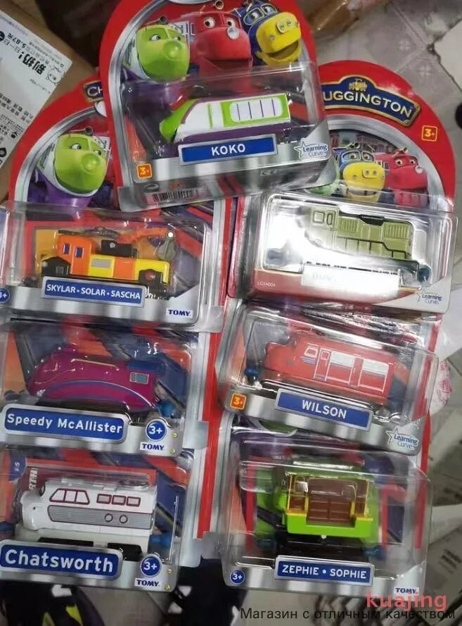 Паровоз Чаггингтон Koko Wilson Speedy McAllister Chatsworth Zephie Sophie, металлический паровозик для детей от 3 лет